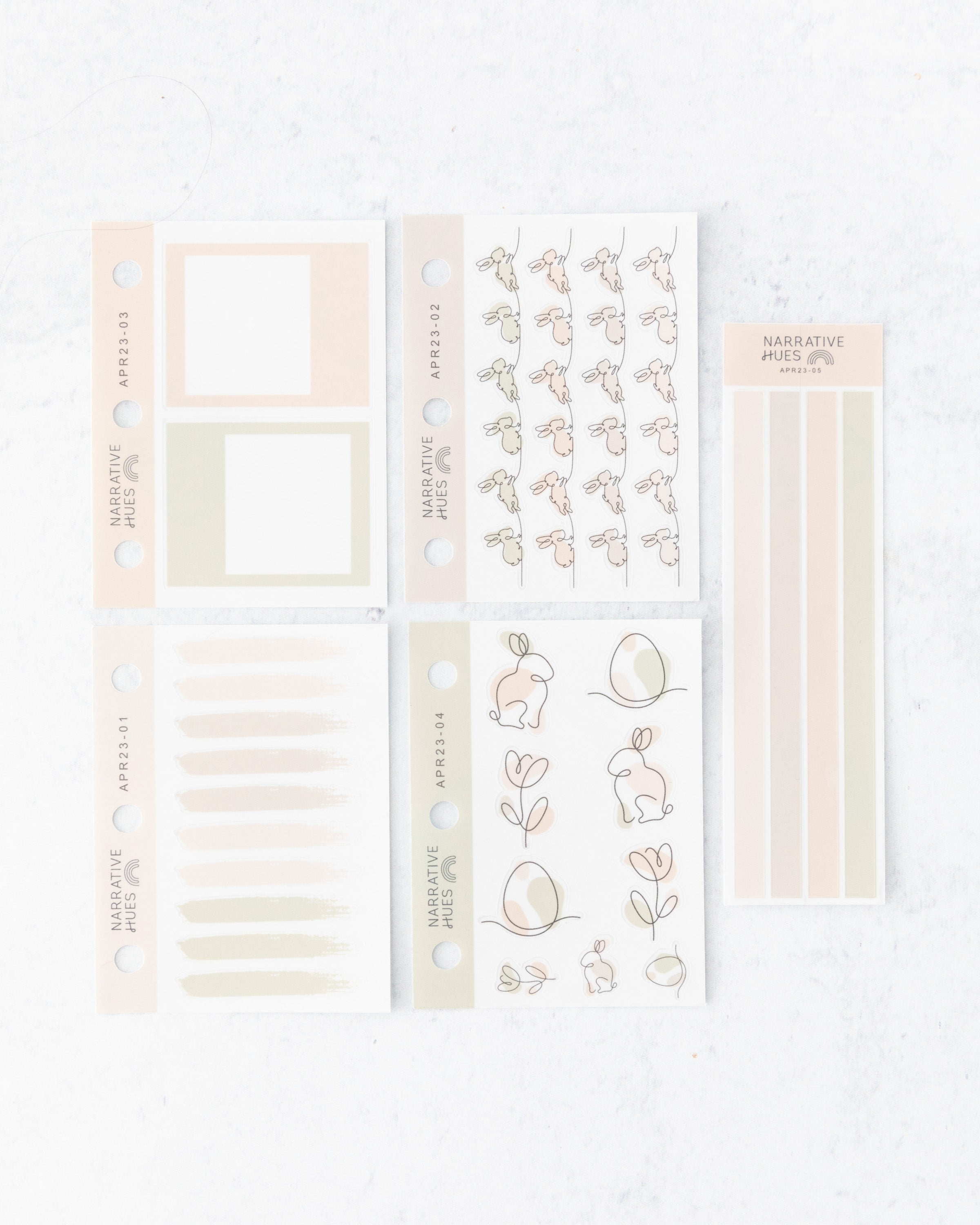 Cottontail Sticker Kit – Narrative Hues