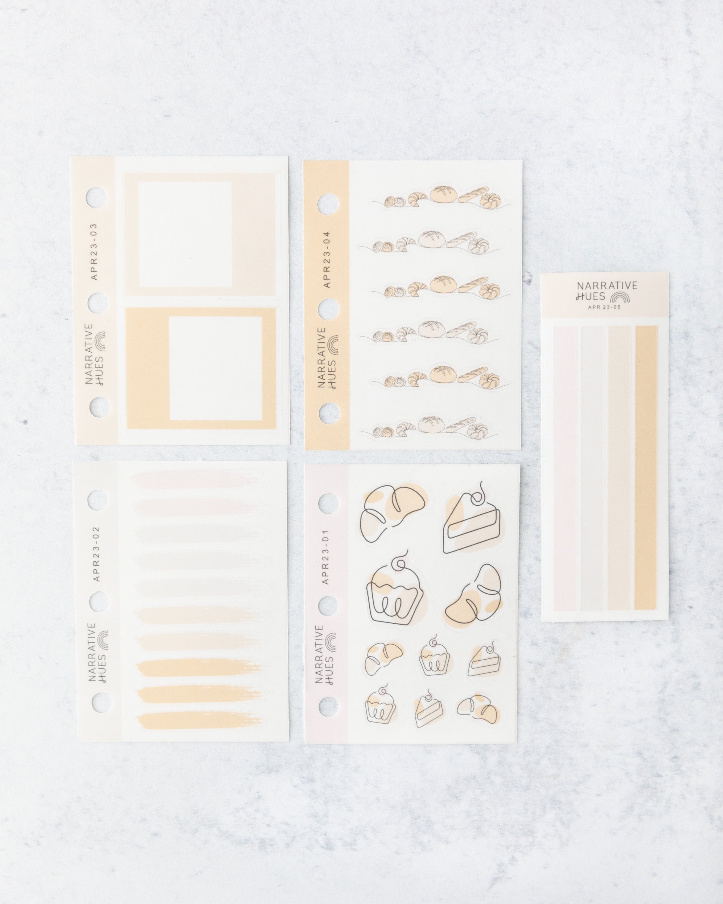 Pâtisserie Sticker Kit – Narrative Hues